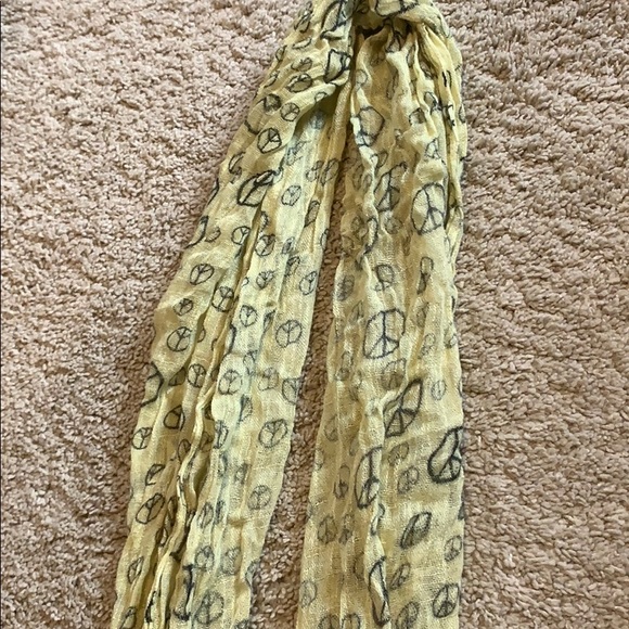 Other | Peace Sign Scarf | Poshmark